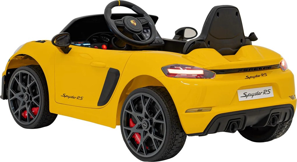 Ramiz Dětské autíčko Porsche Spyder RS 718, žlutý lak