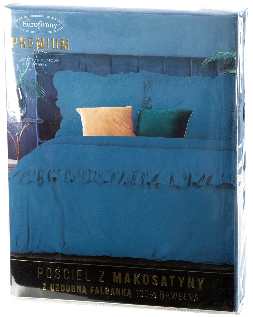 LOŽNÍ POVLEČENÍ VENUS 160X200 CM, 2KS 70X80 CM TMAVĚMODRÁ