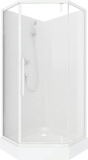 NIKIDO - S Sprchový box DIAMOND white 90x90x200
