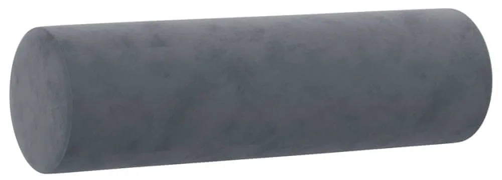 Petromila 3dílná sedací souprava s polštáři tmavě šedá samet