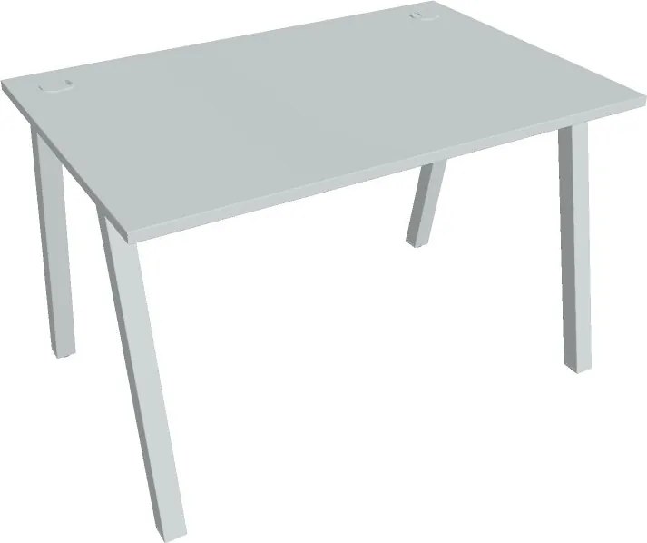 Kancelářský pracovní stůl Hobis USA 1200, bílá RAL 9016, deskaakát