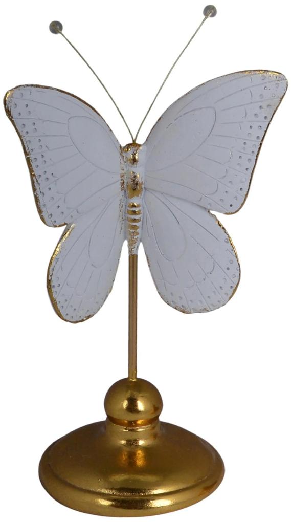 Motýl na zlatém podstavci 23 cm 9176