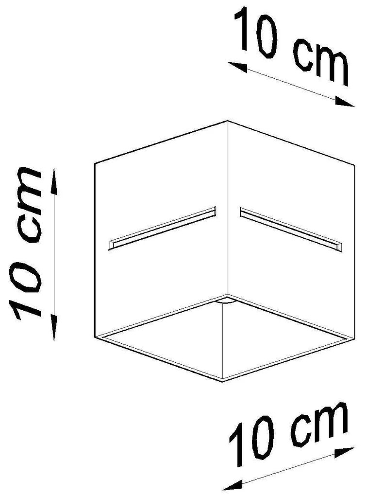 Stropní svítidlo LOBO černé