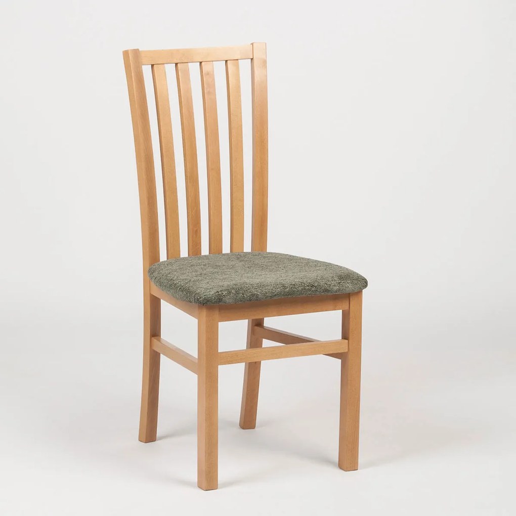STIMA Židle K3 KR767 s čalouněným sedákem buk BOSS grigio 15