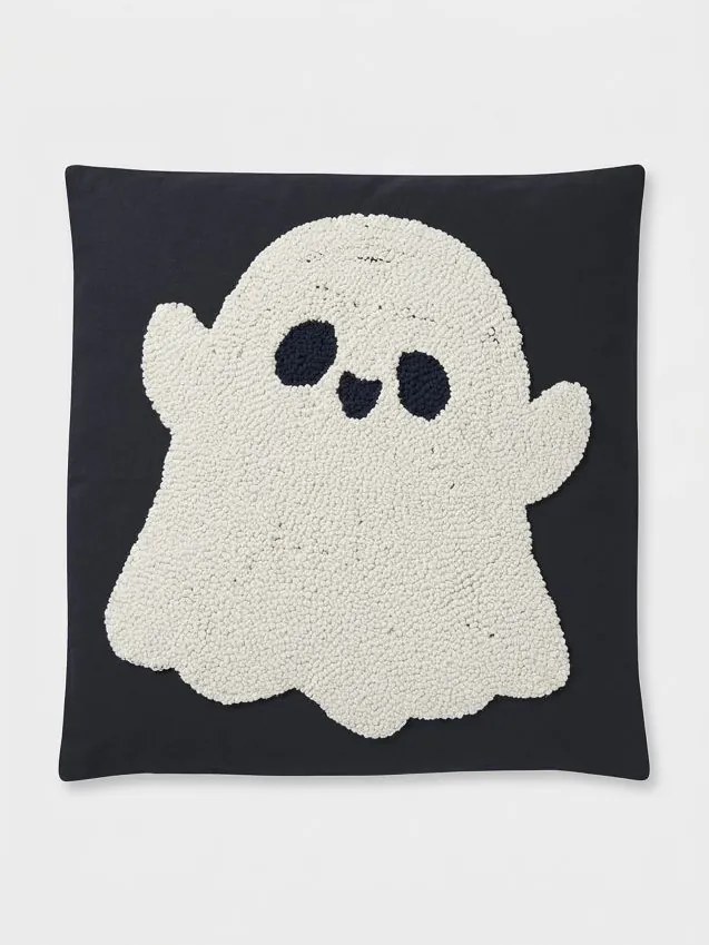 Sinsay - Halloweenský dekorativní povlak na polštář s plastickým motivem ducha - vícebarevná