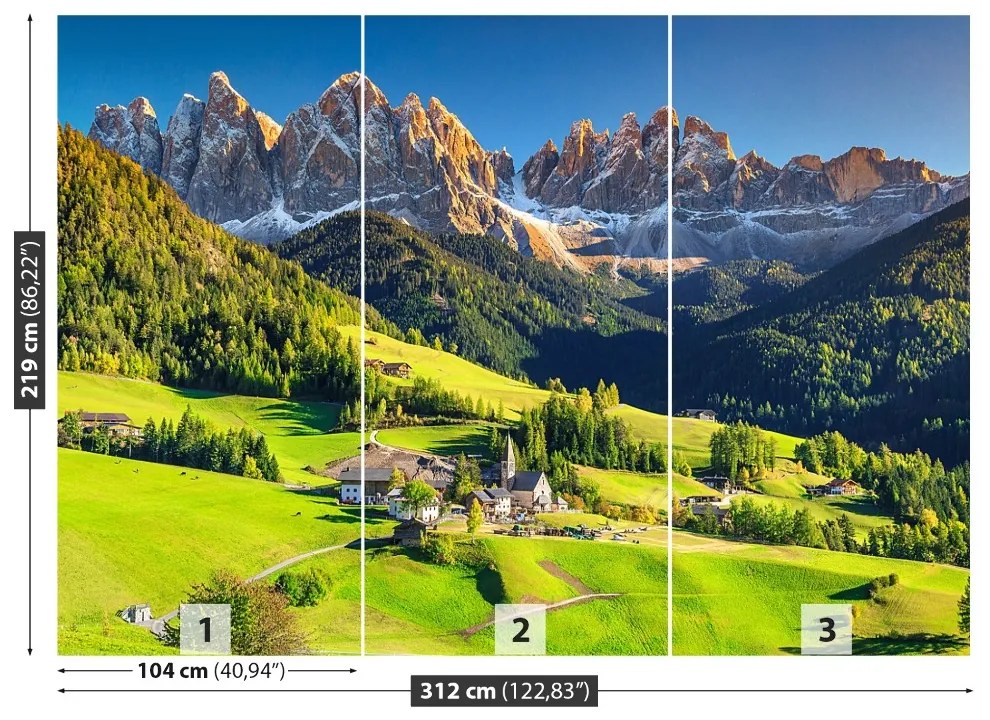 Fototapeta Dolomity 104x70