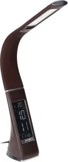 Stolní lampa s budíkem VIRONE DOLOMIT DL-12/BR, 5W, 400lm, 4000K, hnědá