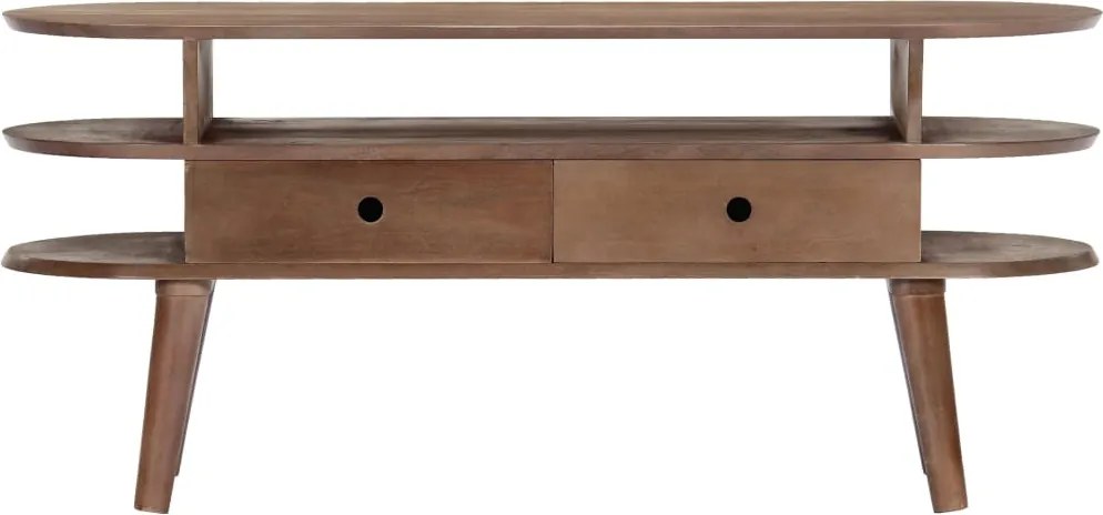 TV stolek 110 x 35 x 50 cm masivní akáciové dřevo 282874