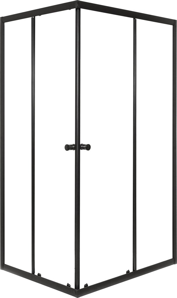 Novoterm Modul sprchového koutu NV-Olga SC Element BL 80, černá/transparent - bez vaničky
