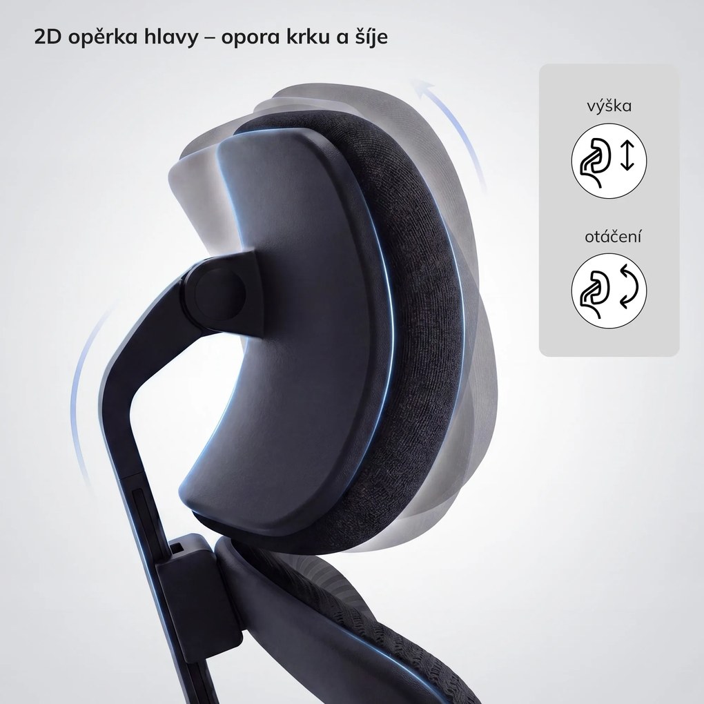 Ergonomická kancelářská židle černá AXIS
