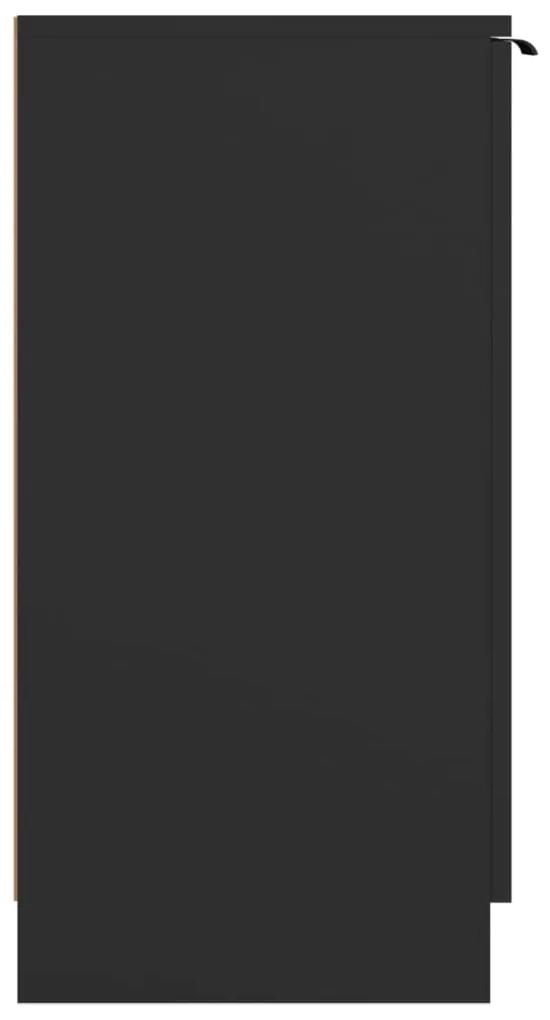 Botník černý 59 x 35 x 70 cm kompozitní dřevo - Default Title