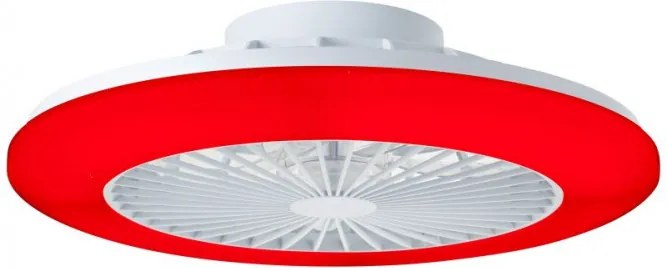 Brilliant G60020/05 Stmívatelné LED svítidlo SALERNO BÍLÉ & reverzní VENTILÁTOR + funkce LED