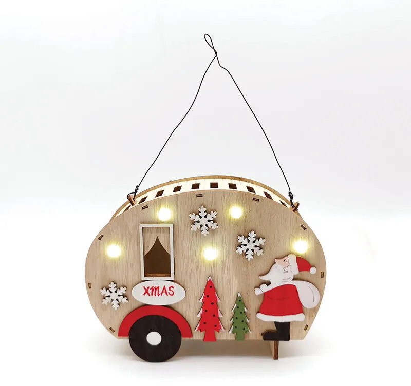 ACA DECOR Vánoční LED karavan - 2xAAA