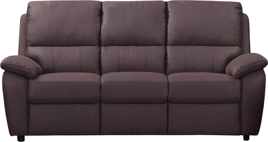 XXXLutz TŘÍMÍSTNÁ POHOVKA, dřevo, textil, hnědá Cantus - Pohovky - 001491000108