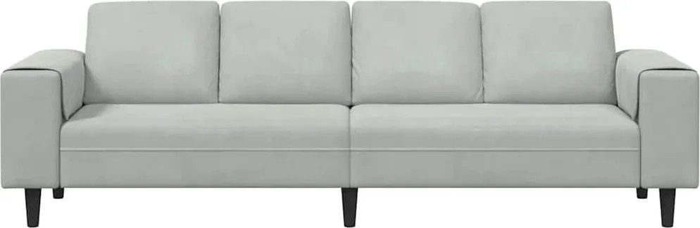 Pohovka do obývacího pokoje Světle šedá 250 x 77 x 76 cm 3335091
