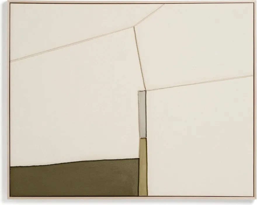 Ručně malovaný/3D obraz s rámem/na plátně 80x100 cm Deravia – Kave Home
