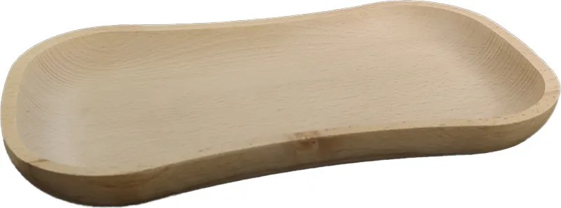 AMADEA Dřevěný servírovací podnos, masivní dřevo, 30 cm