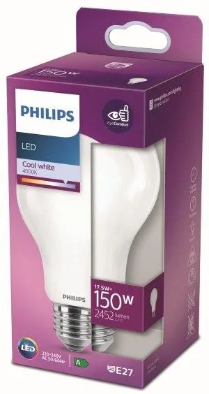 Philips 8718699764593 led žárovka 1x17,5w | e27 | 2452lm | 4000k - studená bílá, matná bílá, eyecomfort