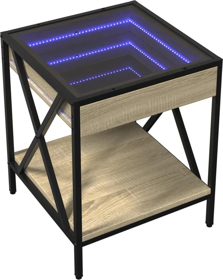 Noční stolek s Infinity LED dub sonoma 40 x 40 x 49 cm 3284097