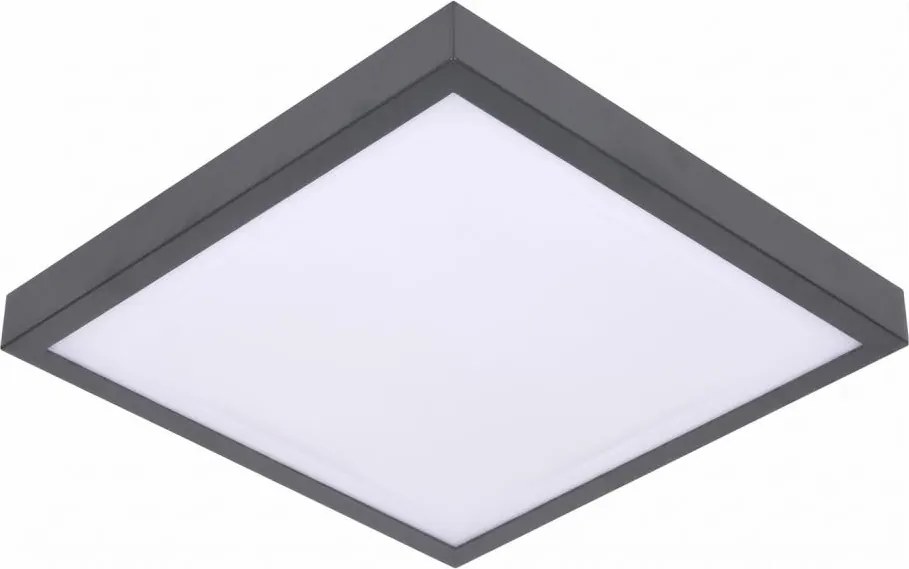 LED Stropní svítidlo se senzorem VITALI LED/24W/230V 4000K 33x33 cm antracit