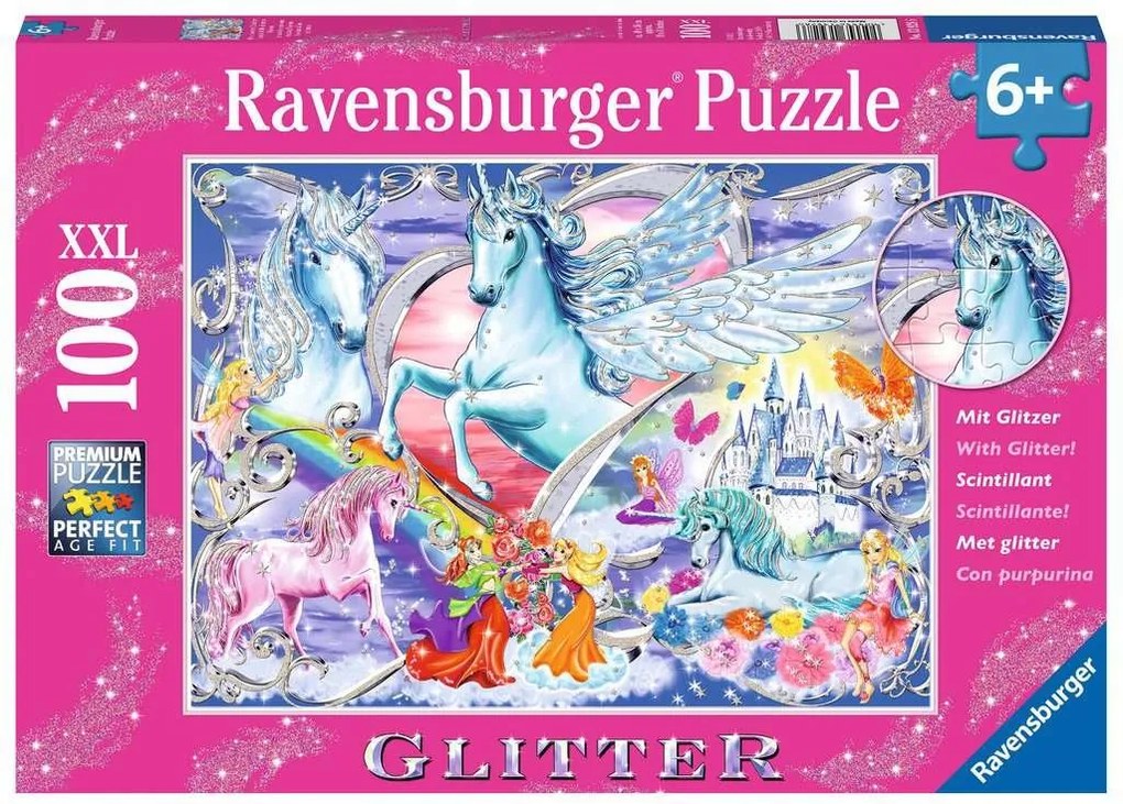 Ravensburger třpytivé puzzle koňské snění xxl 100 dílků