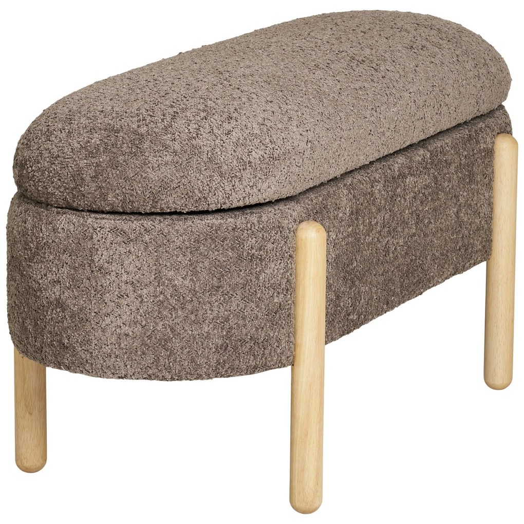 House Nordic Hnědá lavice BRANCA s úložným prostorem