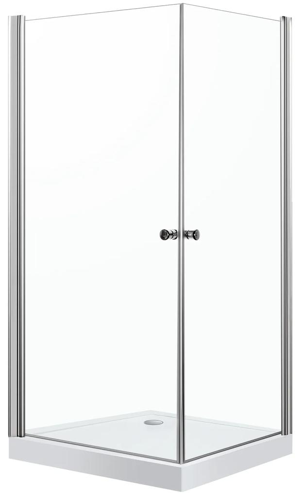Aplomo Madrid čtvercový bezrámový sprchový kout s vaničkou Rozměr koutu: 90x90cm