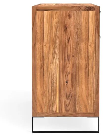 Massive home | Příborník z masivu Wild 160 cm - světlý akát