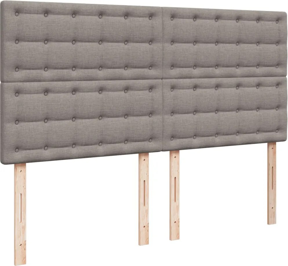 Box spring postel s matrací taupe 180x200 cm textil 3291765