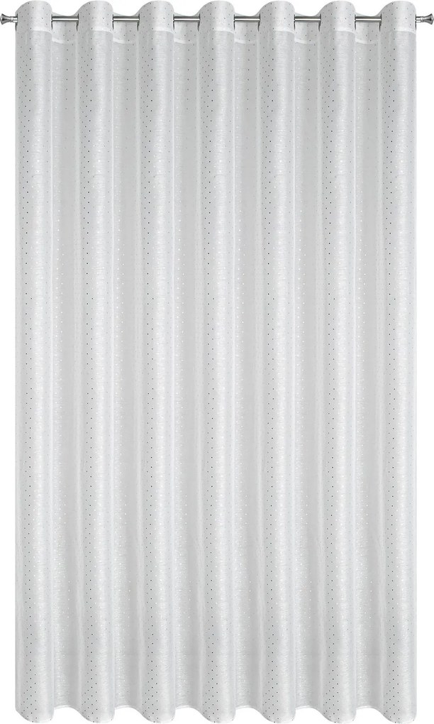 ZÁCLONA NA KROUŽCÍCH SIBEL 300 CM X 250 CM CM BÍLÁ