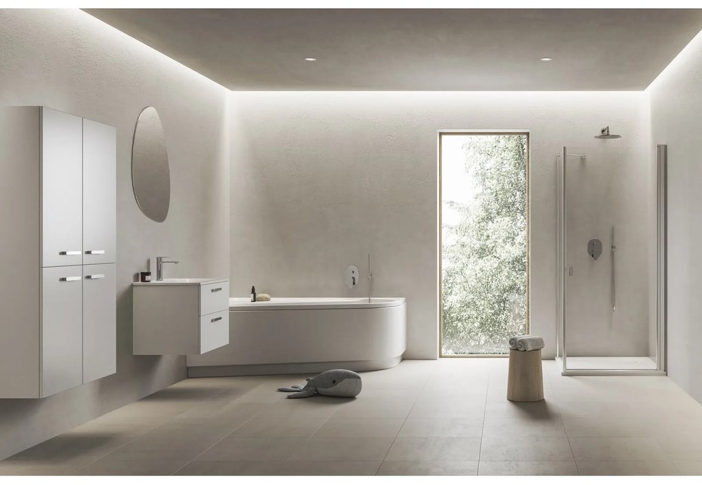 Ravak CHROME 170 x 105 cm CA31000000 vana snowwhite levá