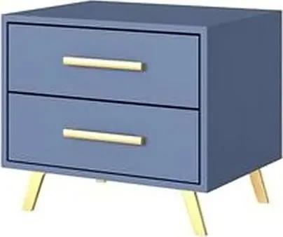 Casarredo - Komfort nábytek Noční stolek BASILIO/BALI 2S modrá