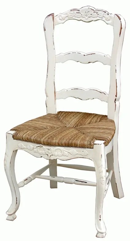 Bramble Furniture Židle Provincial s řezbou, ratanový sedák