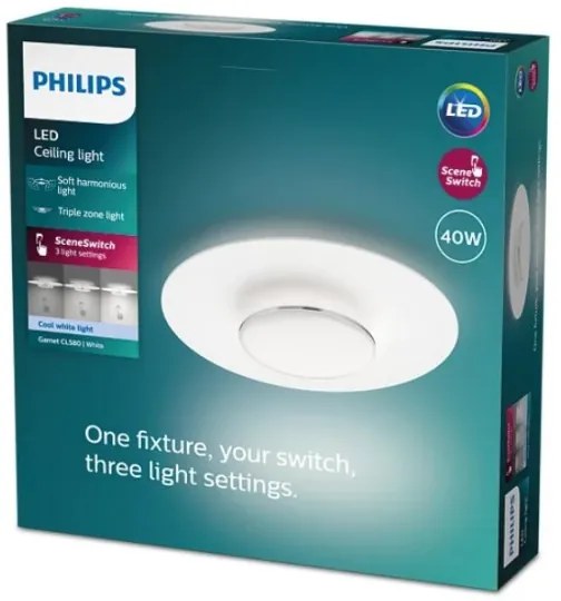 Philips- LED Stmívatelné stropní svítidlo GARNET SCENE SWITCH LED/40W/230V 4000K