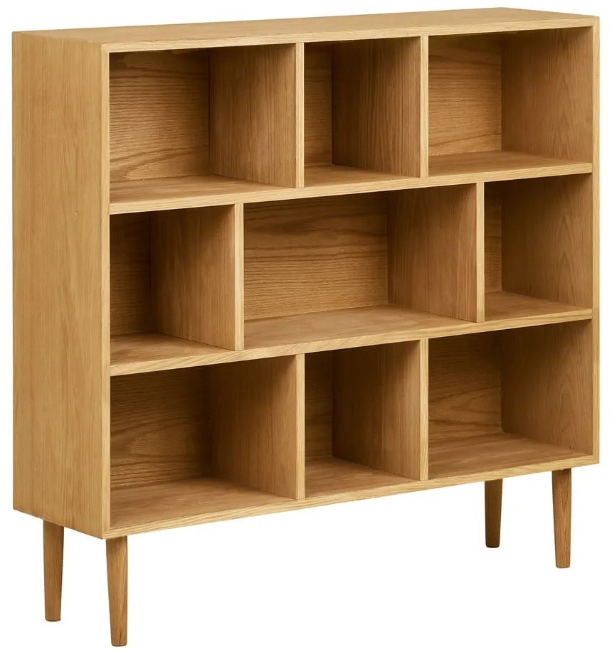 Knihovna v dekoru dubu v přírodní barvě 112x104,5x30 cm Oshawa – House Nordic