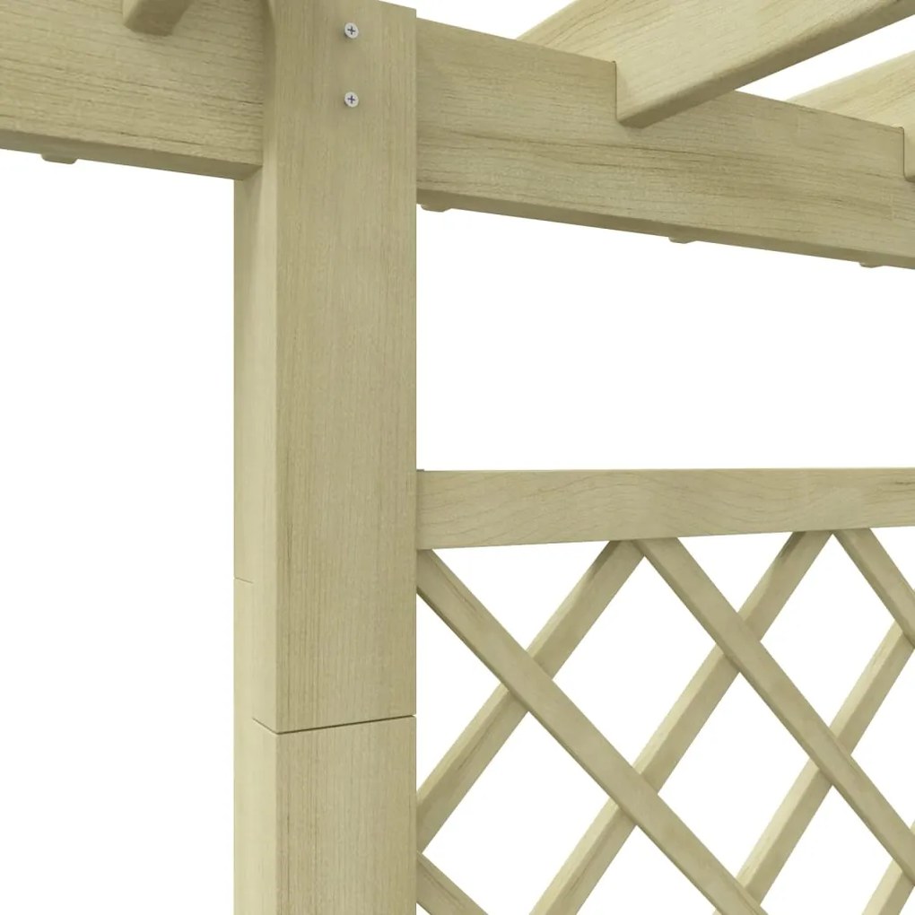 vidaXL Marketos Zahradní pergola s truhlíkem 162 x 56 x 204 cm dřevo