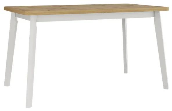 Rozkládací stůl Harry 80 x 140/180 VI, Barva dřeva: dub grandson - L, Barvy nožiček: Bíla