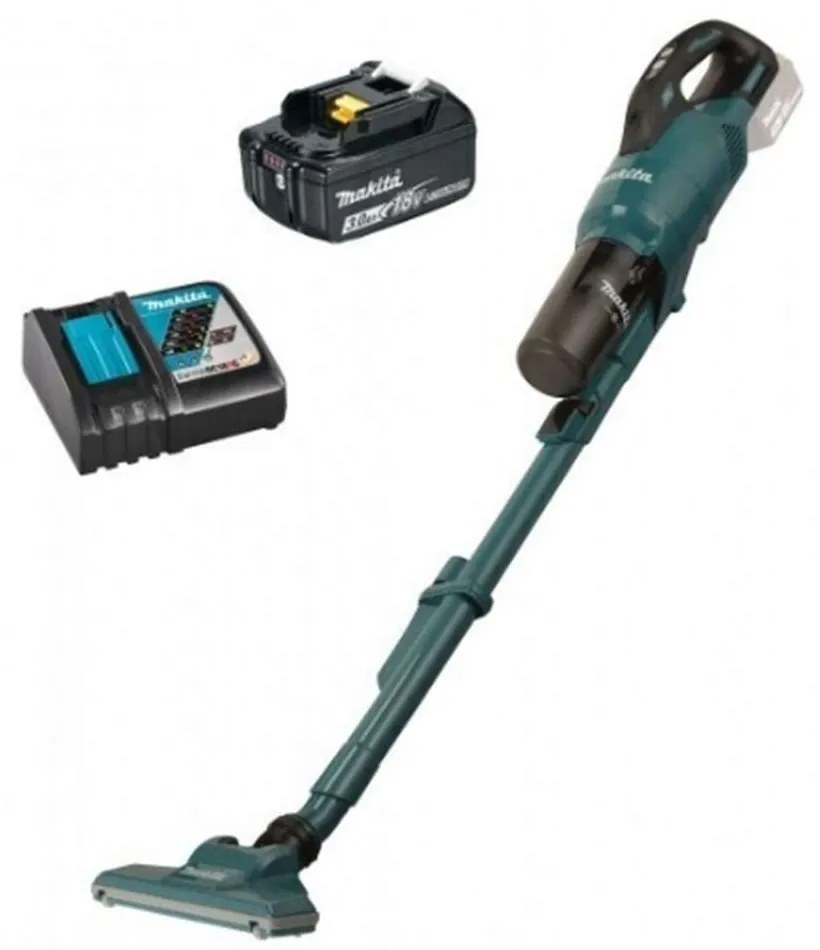 Makita - 18V AKU tyčový vysavač, 1x aku 3,0 Ah LXT, nabíječka DCL286FRF