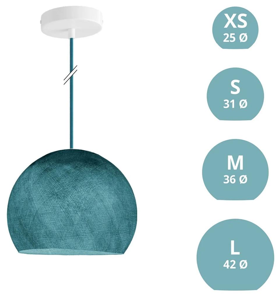 creative cables Závěsná lampa se stínidlem kupole z PE vlákna, polyester Barva: Bílá, Průměr: XS - Ø 25 Cm
