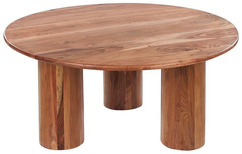Konferenční stolek ze světlého akáciového dřeva COLINA Beliani