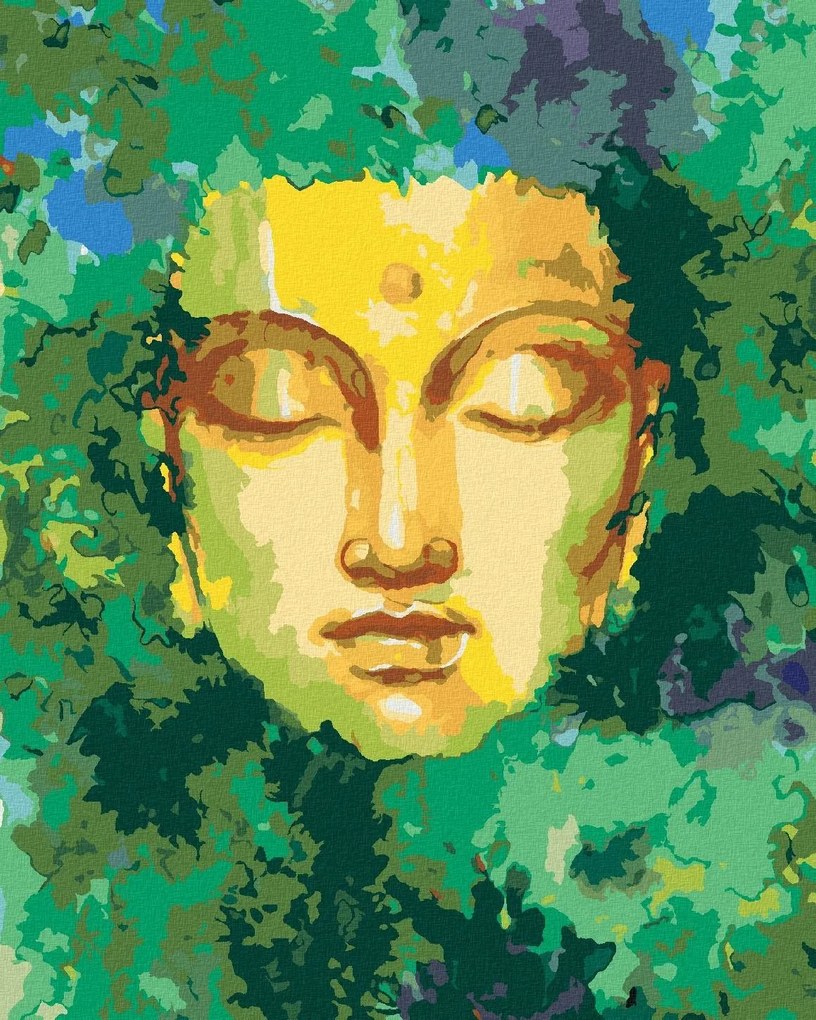 zuty zuty - malování podle čísel - buddha a příroda, 80x100 cm, plátno+rám