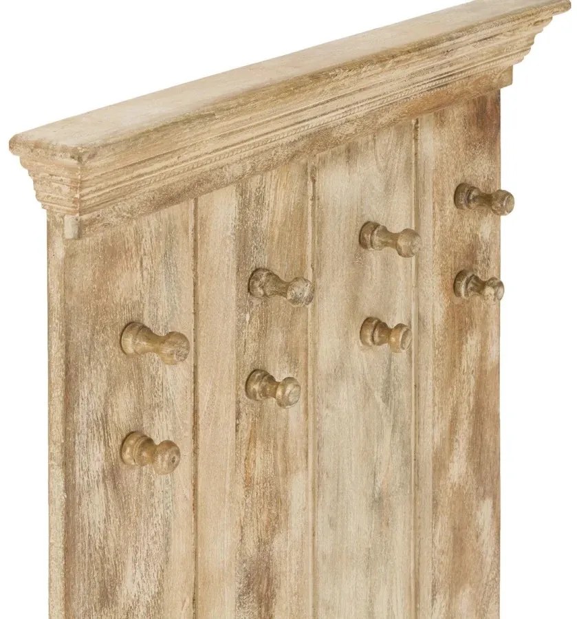 furniture-nabytek.cz - Masivní šatní panel Patinor z mangového dřeva, lakovaný, přírodní barva – 70×6×110 cm