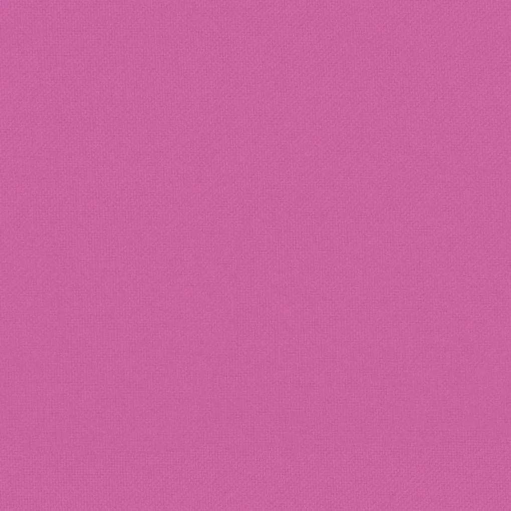 Poduška na palety růžová 60 x 60 x 12 cm textil