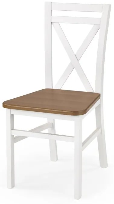 Jídelní židle DARIUSZ 2 Bílá/olše