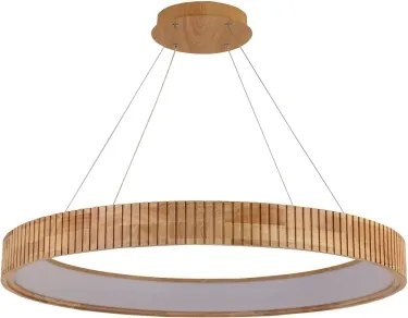 Brilagi - LED Lustr na lanku FALCON WOOD MODERN LED/60W/230V pr. 80 cm dřevo
