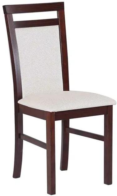 Jídelní židle Balro 5 Zvolte dřevo: Bílá, Zvolte látku: látka 12b
