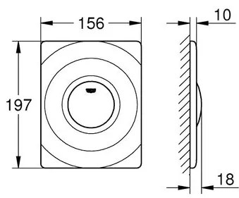 Grohe Surf Splachovací tlačítko 37063000