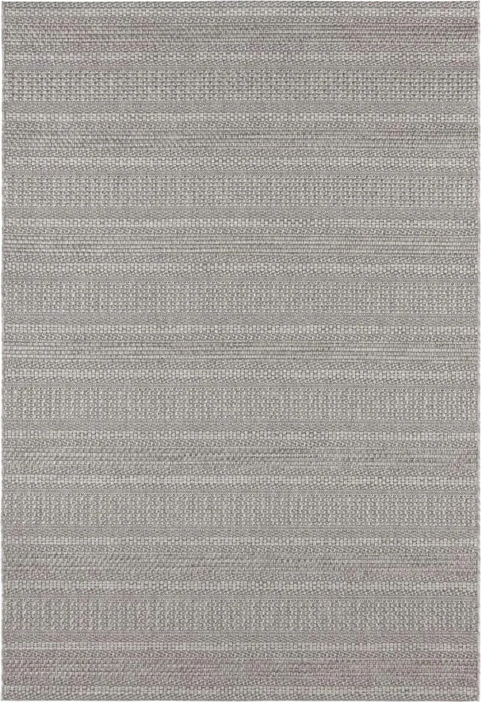 Šedý koberec sisal, plochý na terasu, vnější vnitřní 160x230