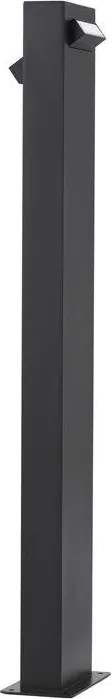 NV 9020924 Venkovní sloupkové svítidlo ZELDA černý hliník a akrylový difuzor proti oslnění LED 9W 3000K 100-240V IP65 - NOVA LUCE
