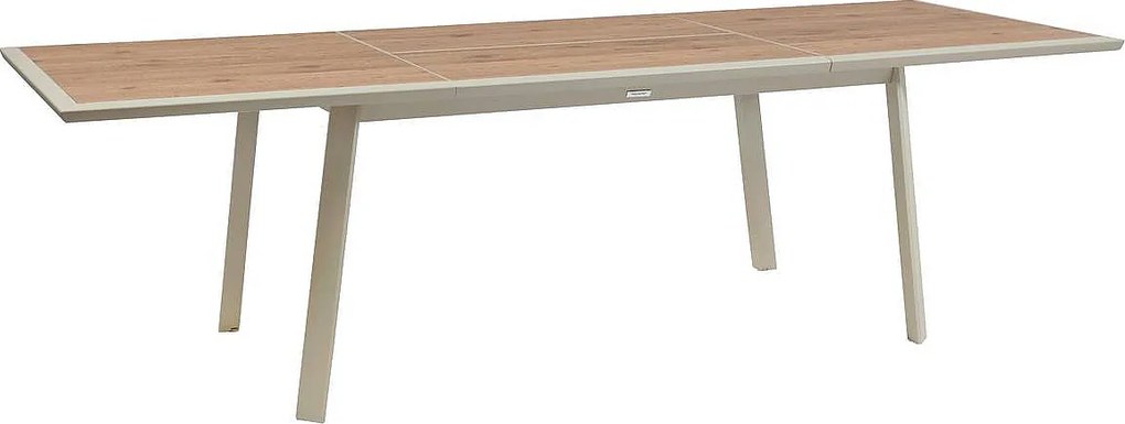 Hliníkový stůl NOVARA 170/264 cm (ivory)
